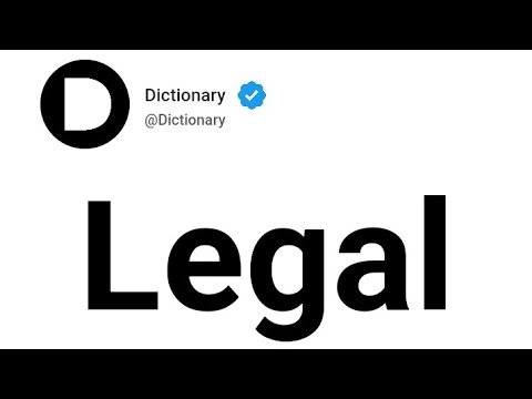 Legal Meaning In English