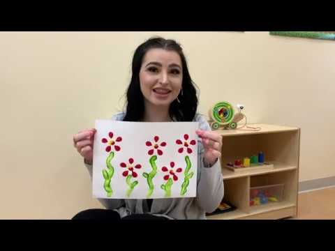 Spring Art Project for toddlers to 3 year olds - Preschool at Home