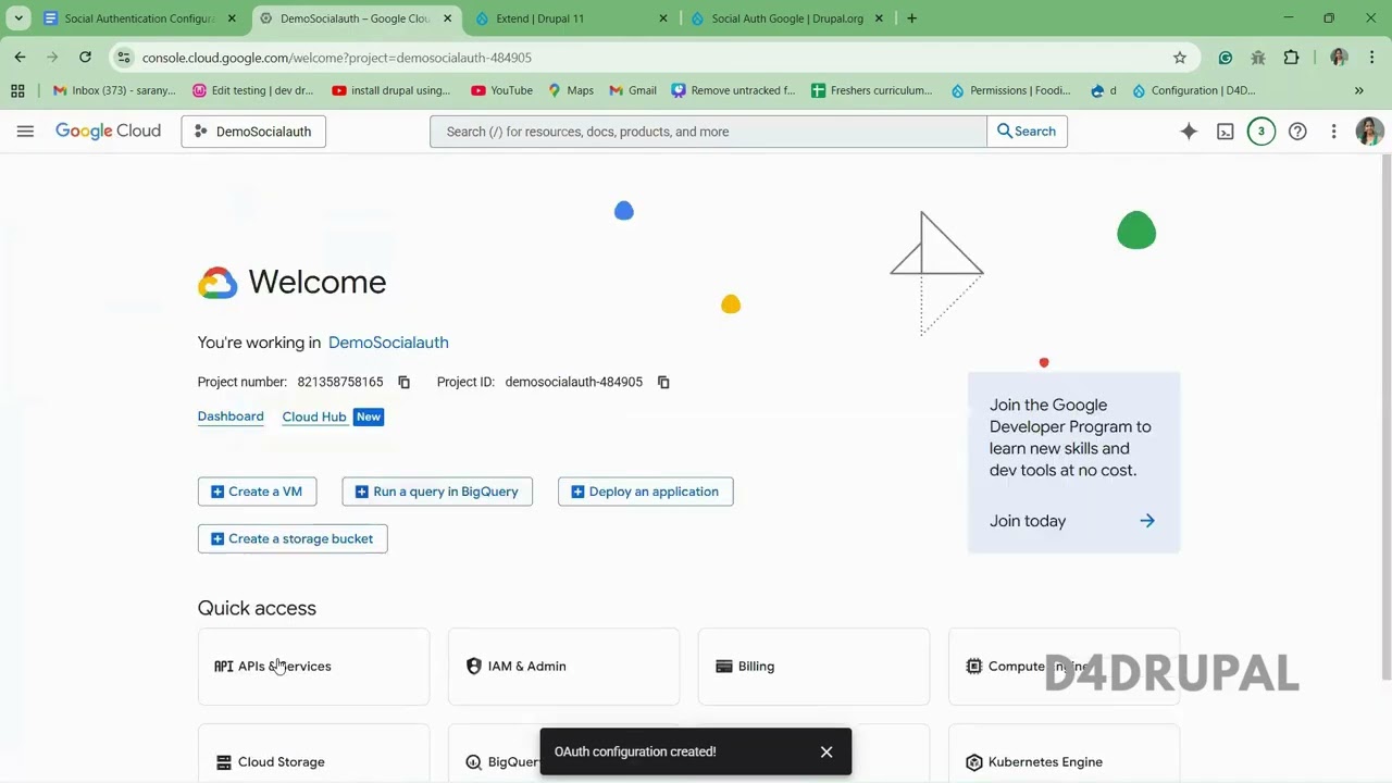 Single Sign On with google in Drupal 11, Drupal 10, Drupal 9 | D4Drupal
