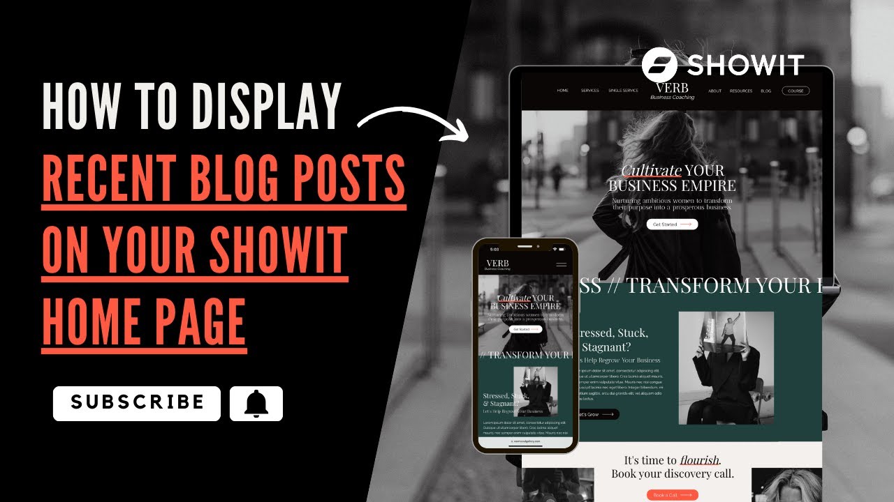 How to Display Recent Blog Posts on Your Showit Home Page