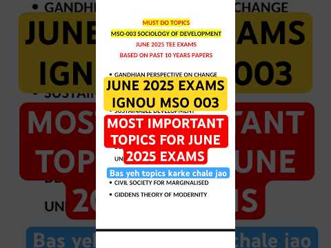IGNOU MSO 003 IMPORTANT TOPICS FOR JUNE 2025 EXAMS😱MUST DO TOPICS FOR JUNE 2025 EXAMS🔥#mso003 #mso