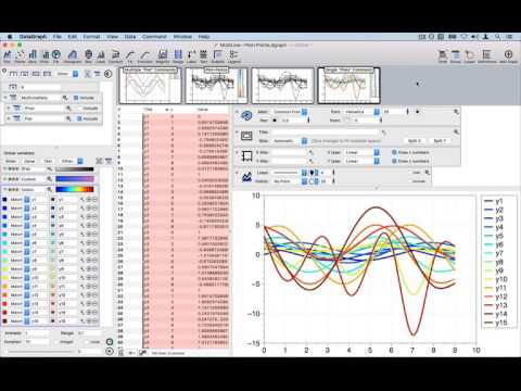 Create Color Schemes & Multicolored Line Graphs in DataGraph 4.1Beta