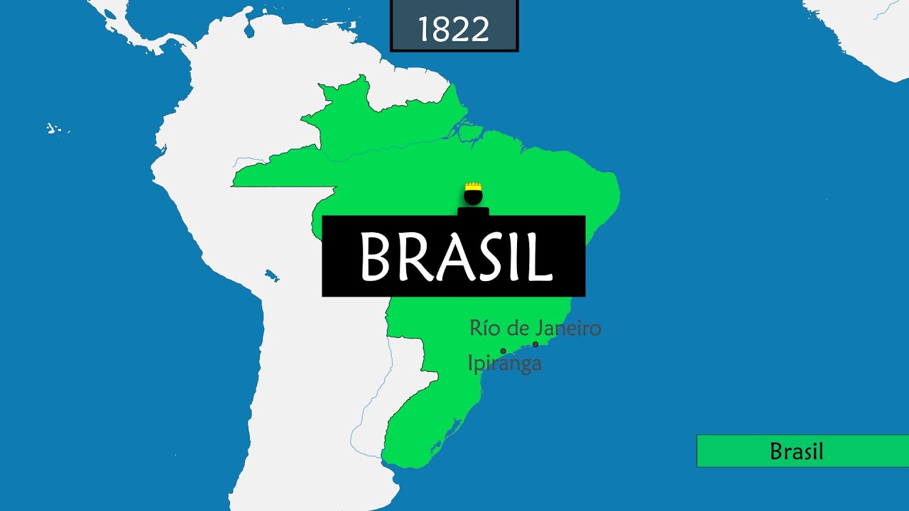 The History of Brazil - Summary in Maps