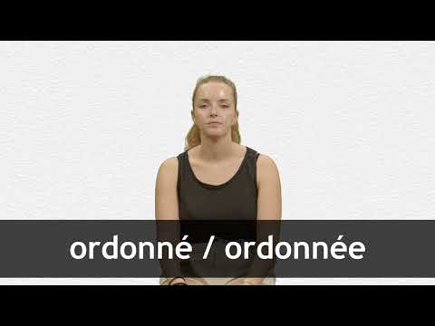 English Translation of “ORDONNÉ” | Collins French-English Dictionary