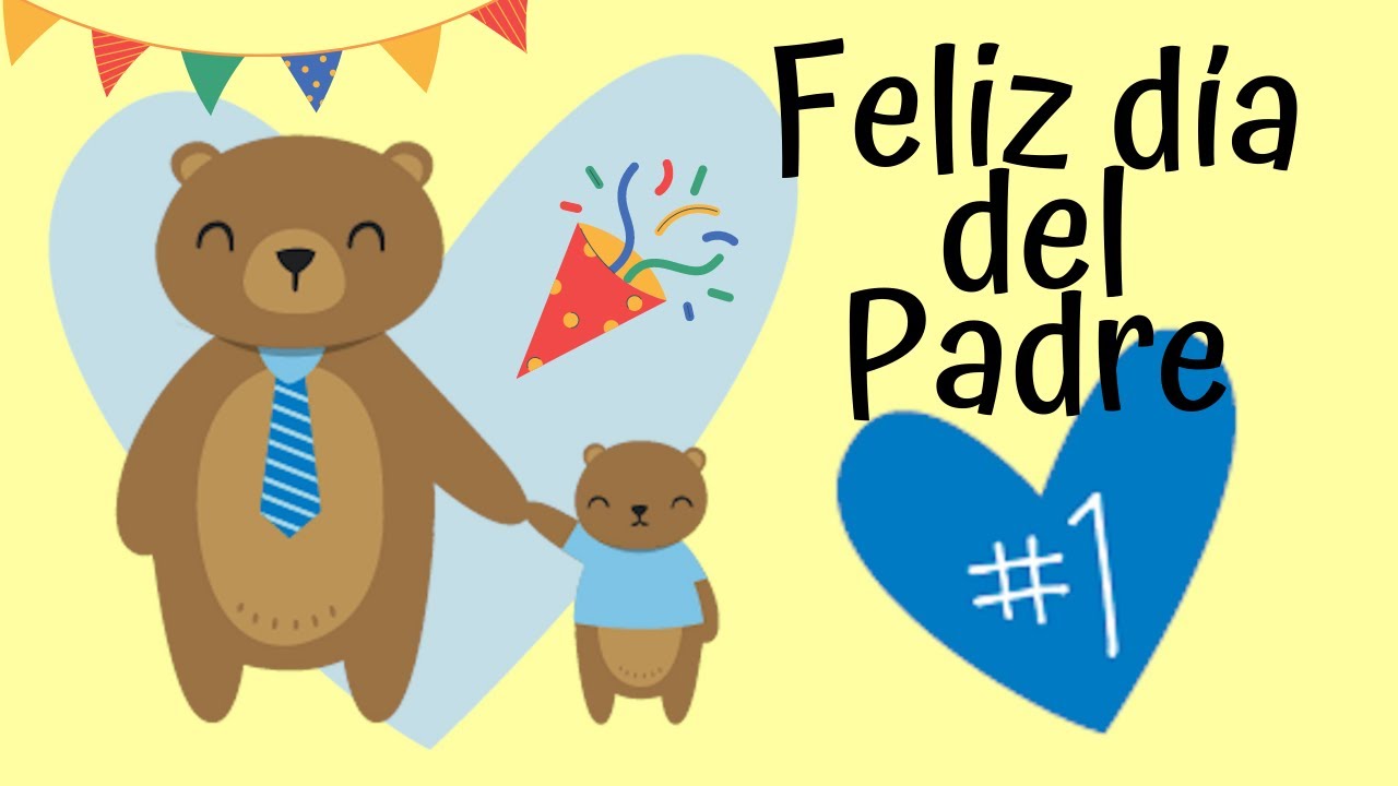 🎉 Feliz día del Padre 🧔 Tarjeta animada *2024* 💖