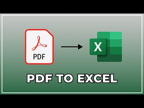 How to Convert PDF to EXCEL (2022)