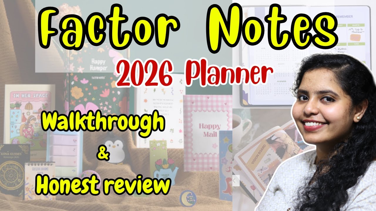 Factor Notes 2026 Planner 💜 | Full Walkthrough + Honest Review & What’s Inside!