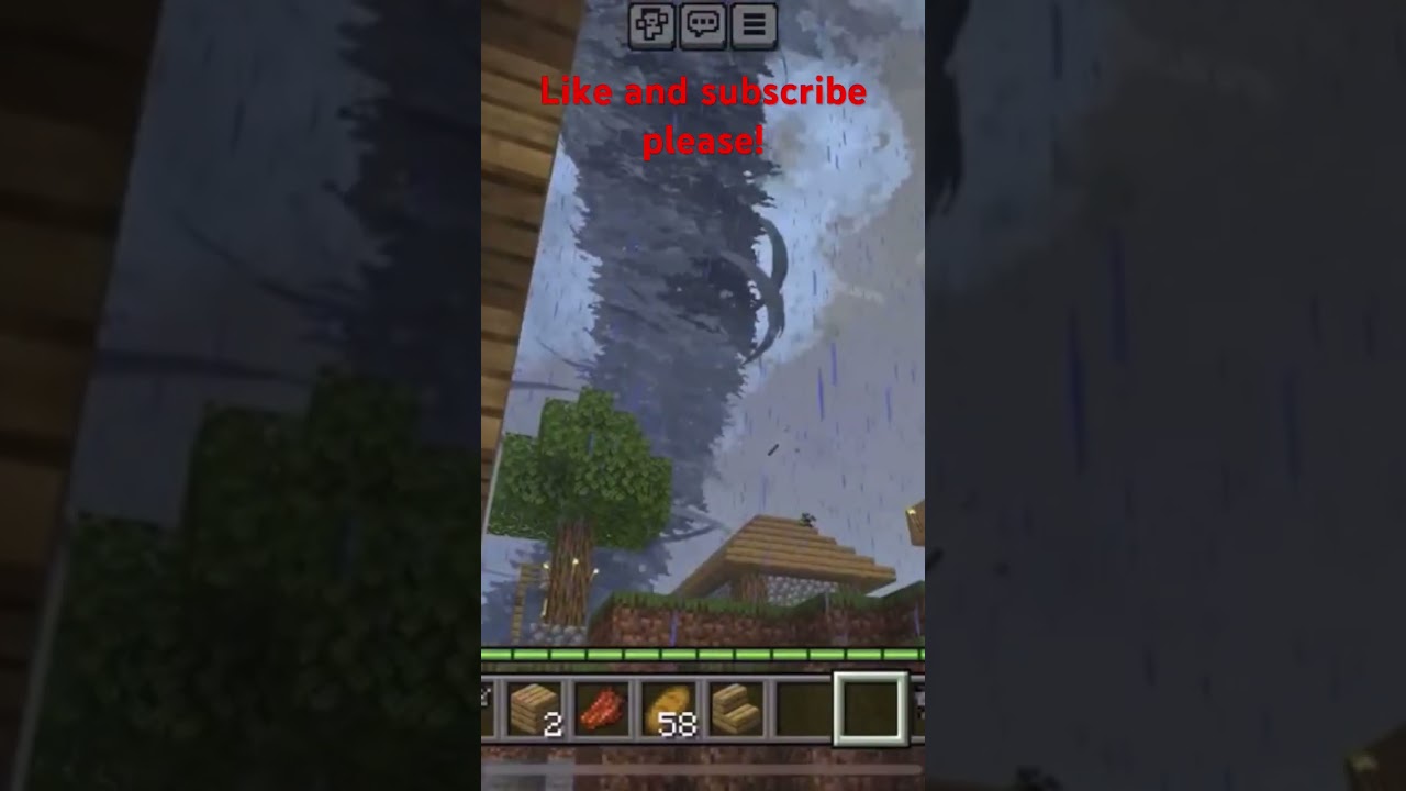 Minecraft Tornado! #minecraft #naturaldisasters #gaming #addon
