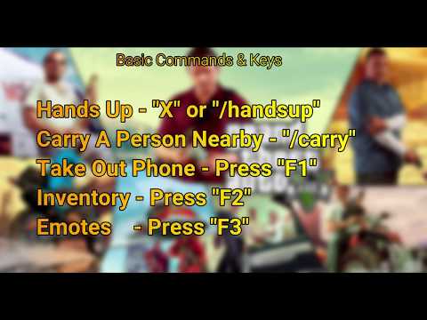 GTA 5 RolePlay IRPS Server (FiveM) - Basic Commands and Keys | Desi Gameplays