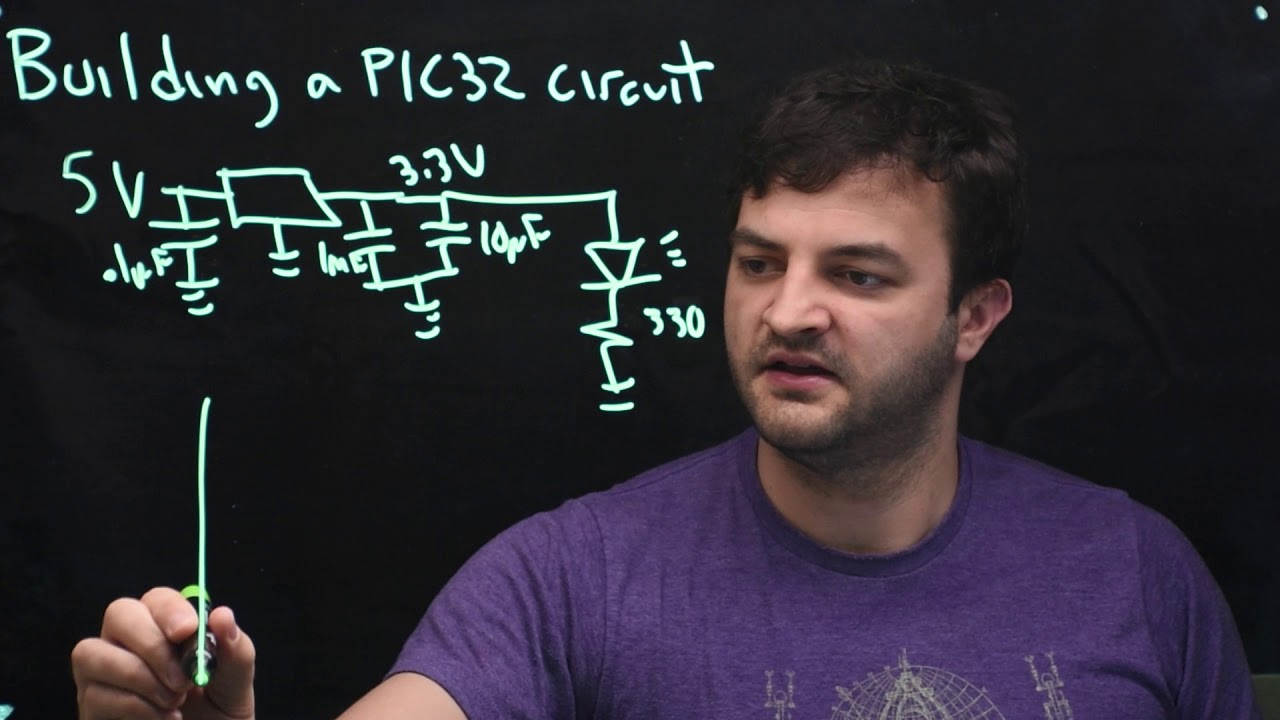Building a PIC32 circuit on a breadboard