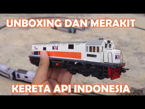 Unboxing dan Merakit Mainan Kereta Api Indonesia | Miniatur Kereta Api Indonesia