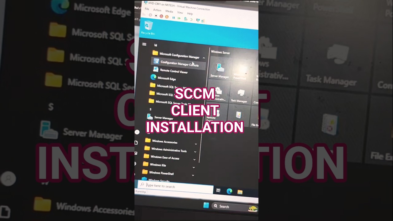 SCCM Client Installation #sccm #sccmclient