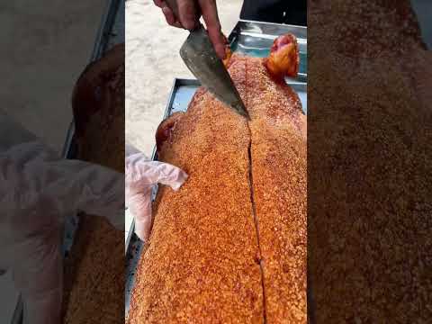 Heo nổ cốm rút xương #heoquaydagion #food #delicious #streetfood