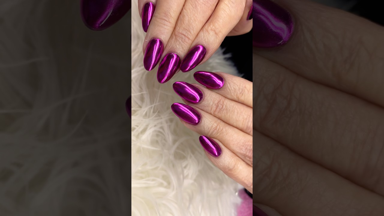 Chrome nails purple May 14, 2025#viralvideo#chrome#nailart#naildesigns#nailinspo#nails