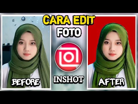 Cara Edit Foto Background Merah InShot