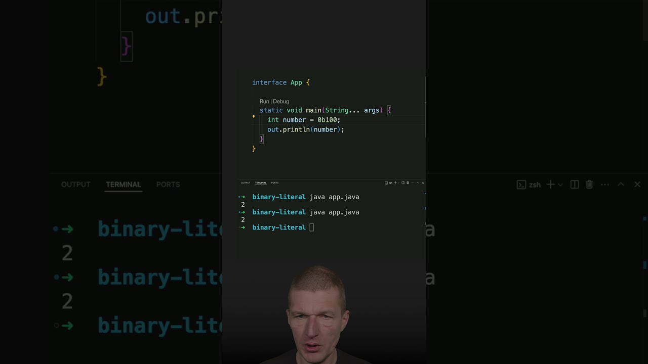 Zeroes and Ones Only 👉 with Integer #java #shorts #coding #airhacks