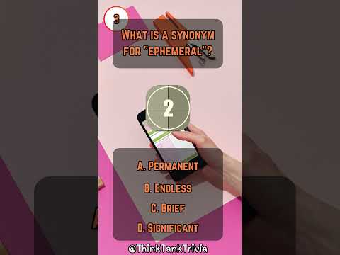 Can You Identify The Synonym? ???? | Quick Quiz Challenge!