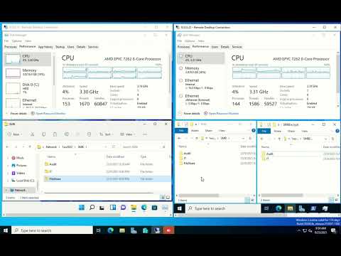 CPU utilization comparison with SMB Encryption