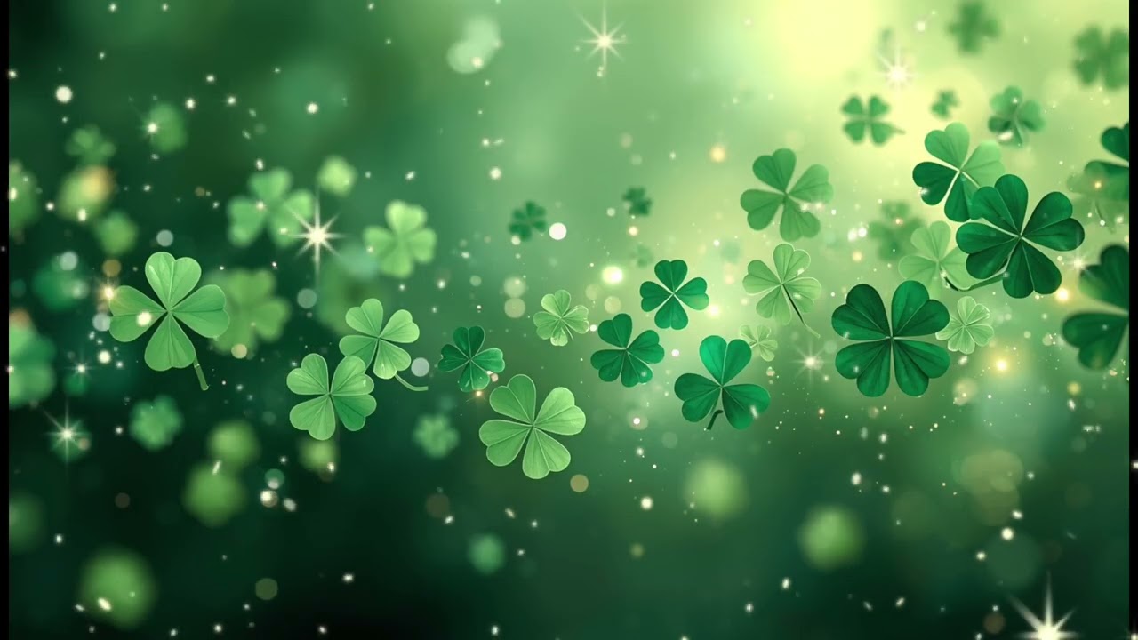 🍀 5 Hours of Four-Leaf Clover Serenity | Relaxing St. Patrick’s Day Wallpaper | Calm Green Ambience
