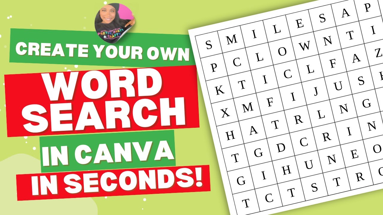 EASILY Create a Word Search Puzzle in Canva in SECONDS!