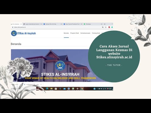 Cara Akses e-Jurnal Gratis Langganan Prodi Kesehatan Masyarakat stikes-alinsyirah.ac.id