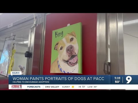Woman Paints Portraits of Dogs at PACC