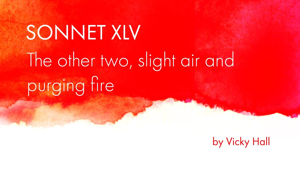 Sonnet 45 | Vicky Hall | Sonnets in Solitude