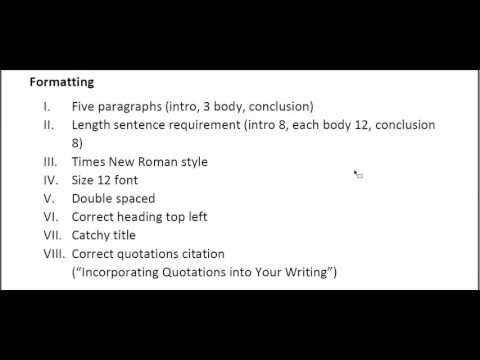 Formatting Character Analysis