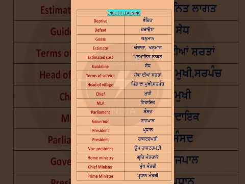 395 #wordmeaning #english #punjabi