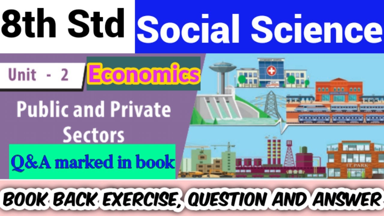 8th Std - Social | Unit 2 - Economics | Book Back Exercise - Question and Answer marked in book