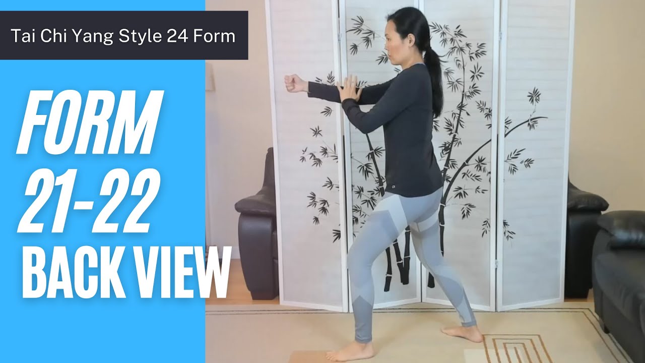 Tai Chi 24 Form, Forms 21-22 Turn Body to Deflect, Parry & Punch and Apparent Closing