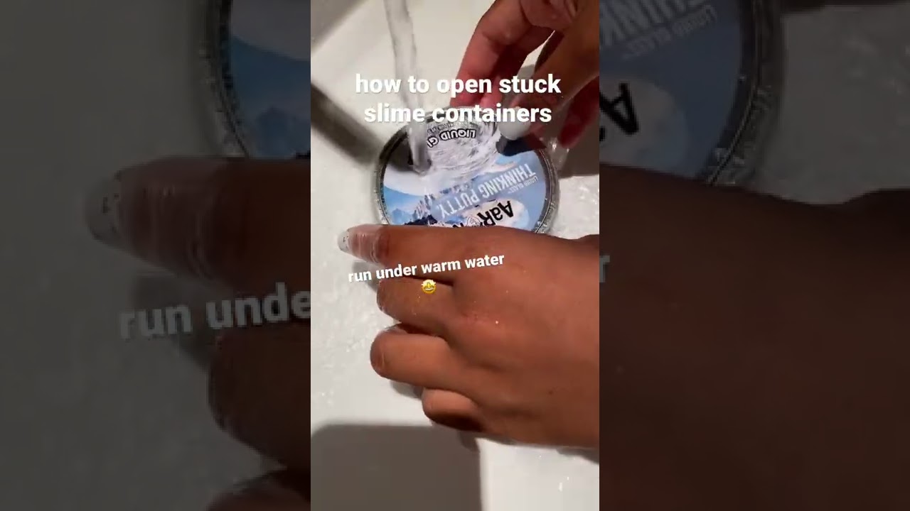 how to open stick slime containers
