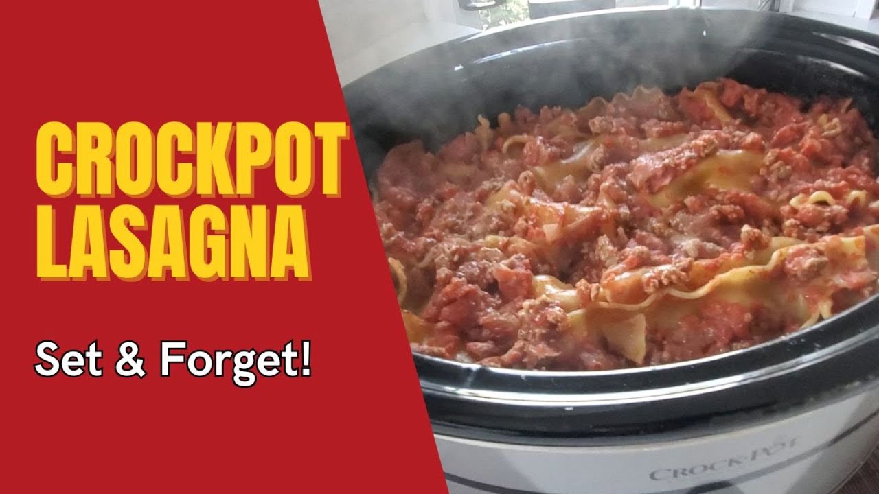 Easy Crockpot Lasagna | Set & Forget Comfort Food