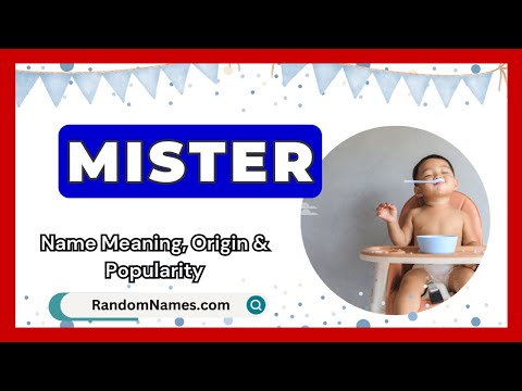 Mister - Baby Boy Name Meaning, Origin & Popularity - RandomNames.com