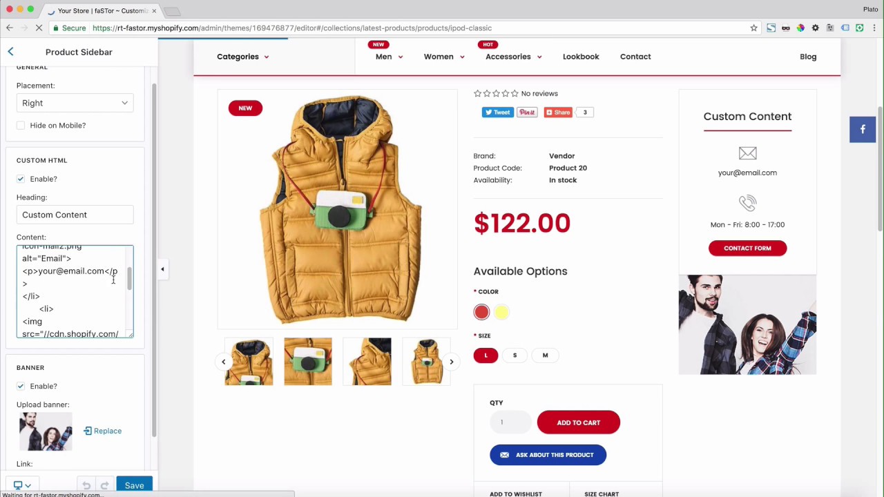 Fastor - General - Product Sidebar
