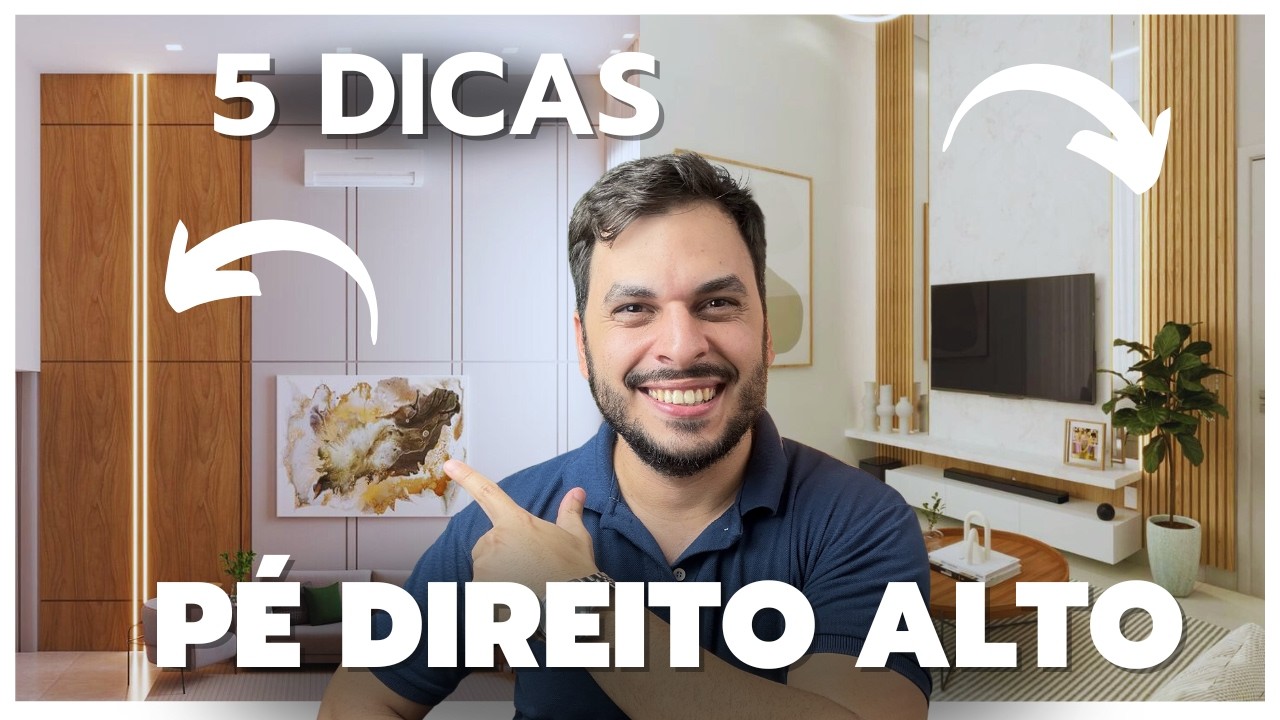 COMO DECORAR UMA SALA COM PÉ DIREITO ALTO!