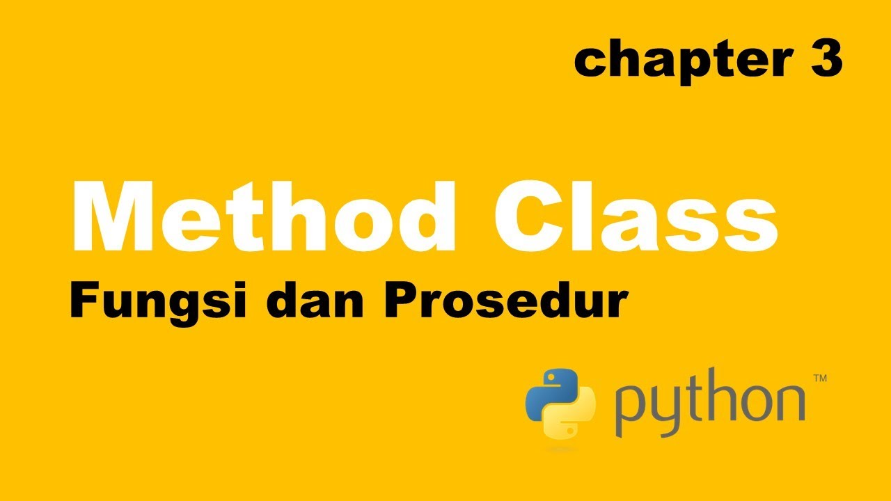 Membuat Method pada Python Class | Python Object Oriented Programming