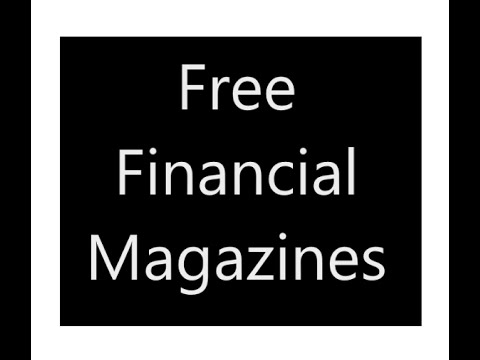 Free Financial Magazines, Viewable Online