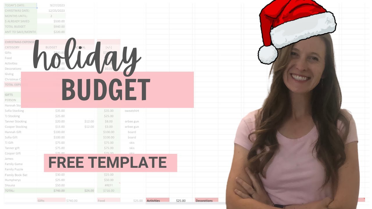 Christmas Planning // Christmas Budget Spreadsheet