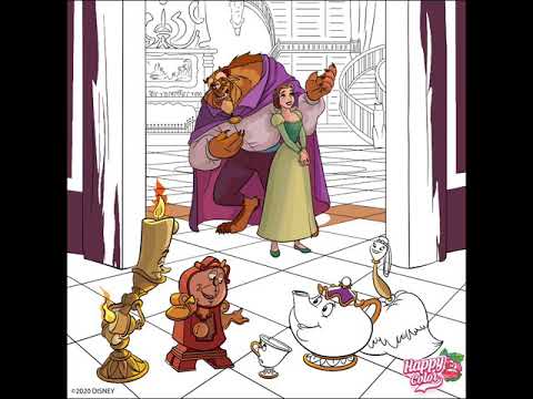 [Speedpaint] Happy Color By Number : Walt Disney Beauty And The Beast (1991)