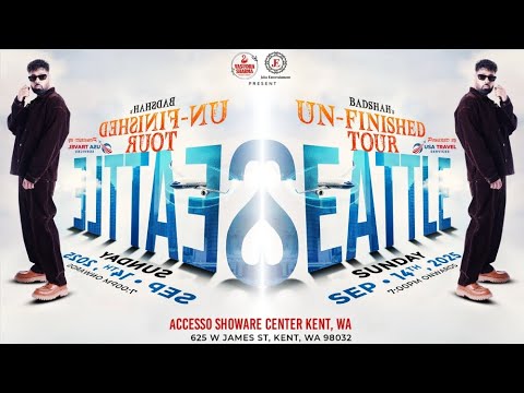 Badshah Unfinished Tour Live Concert in Seattle on Sep 14, 2025 at ...