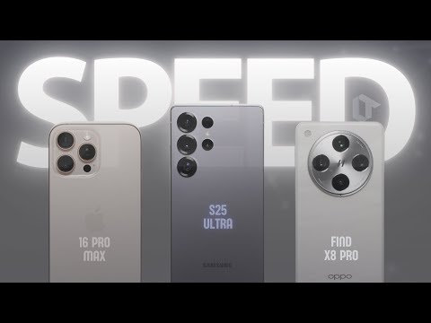 Samsung Galaxy S25 Ultra vs iPhone 16 Pro Max vs Oppo Find X8 Pro SUPER Speed Test