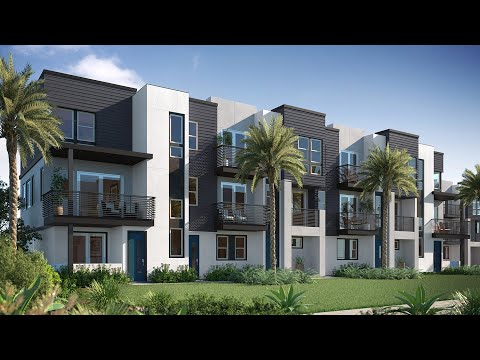 MDL Modern Living New Construction Townhouses Irvine California Plan C1