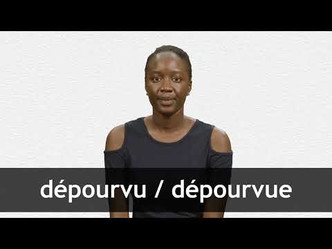 English Translation of “DÉPOURVU” | Collins French-English Dictionary
