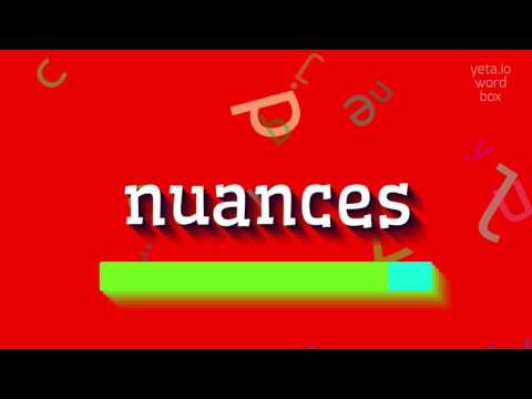 How to say "nuances"! (High Quality Voices)