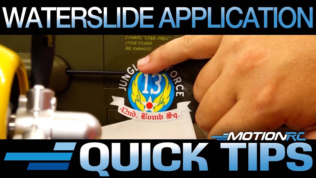 Water Slide Decal Application | Quick Tips | Motion RC