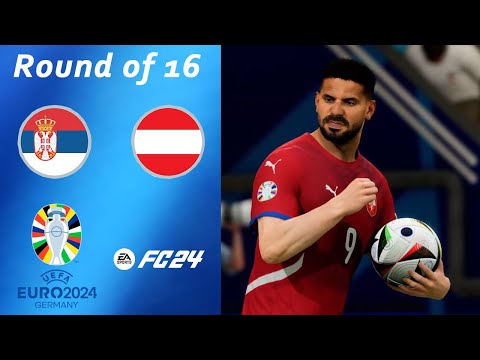 EURO 2024 - Serbia vs Austria - Round of 16 - FC24