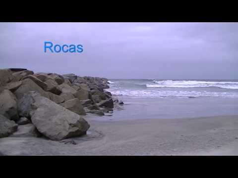 Rocks in Spanish is Rocas - Spanish Vocabulary Lesson - Ocean Themed words