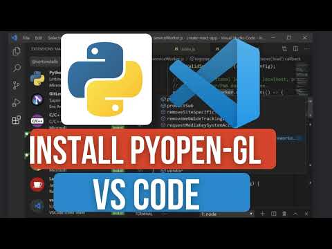 How to implement 3D Graphics in Python | Install PyOpenGL in VS Code for OpenGL Development