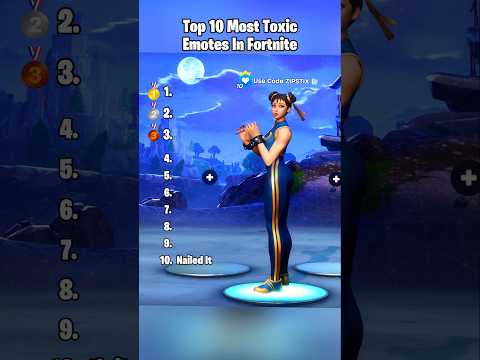 Top 10 MOST TOXIC Emotes in Fortnite